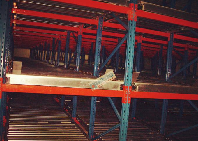 High Density Storage Racks Pallet Flow Rack System For Logistics ...